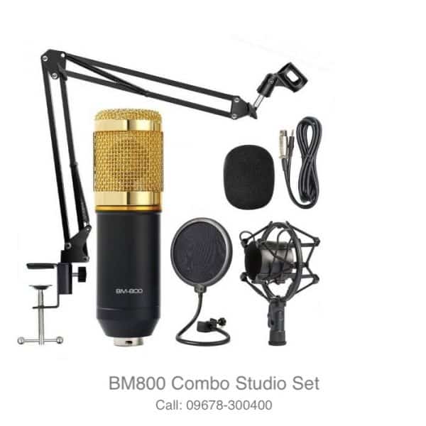 BM800 Condenser Microphone Combo Box For Studio - Musicpoint